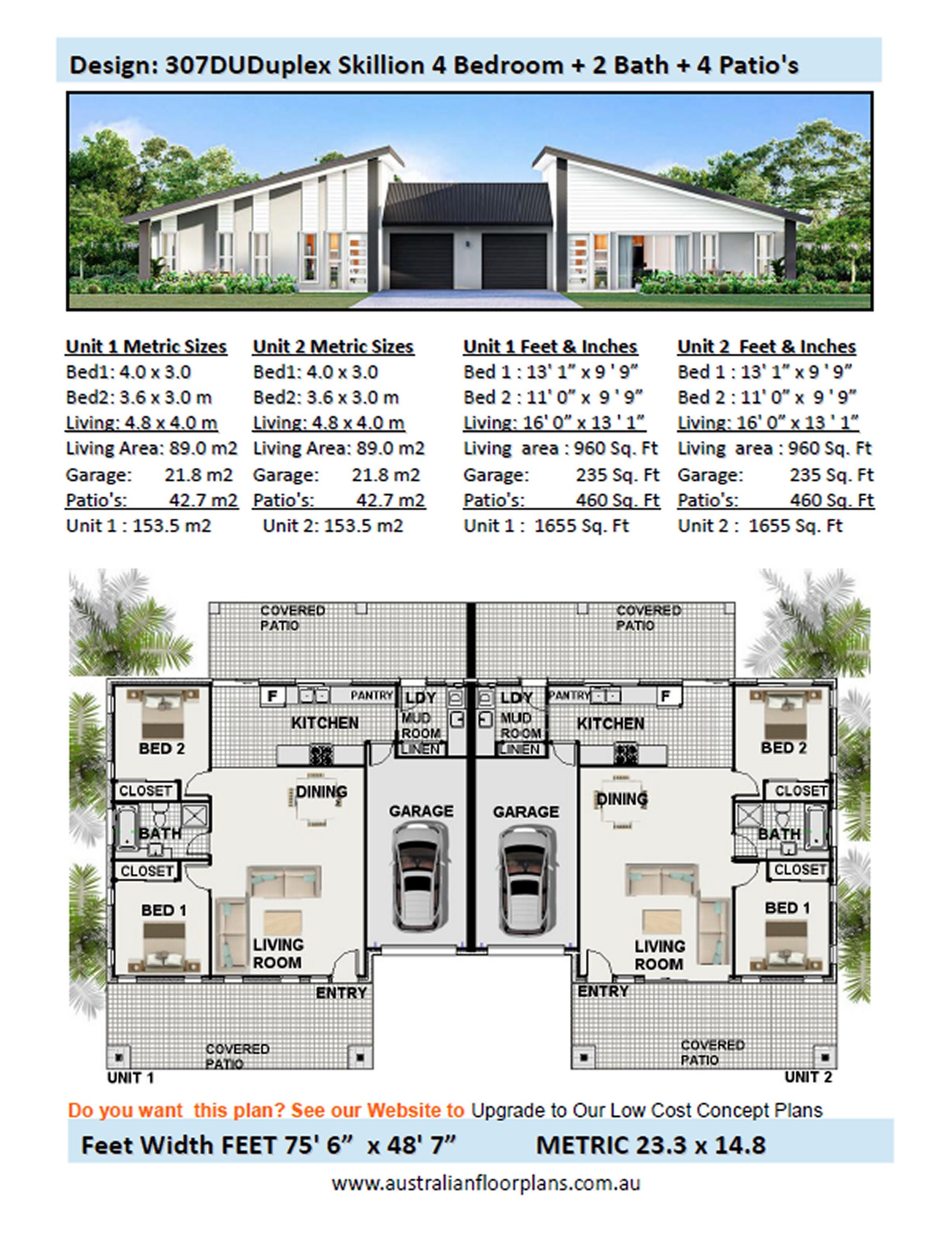 Duplex Home Designs Architectural Home Designs Printable Illustrated ...