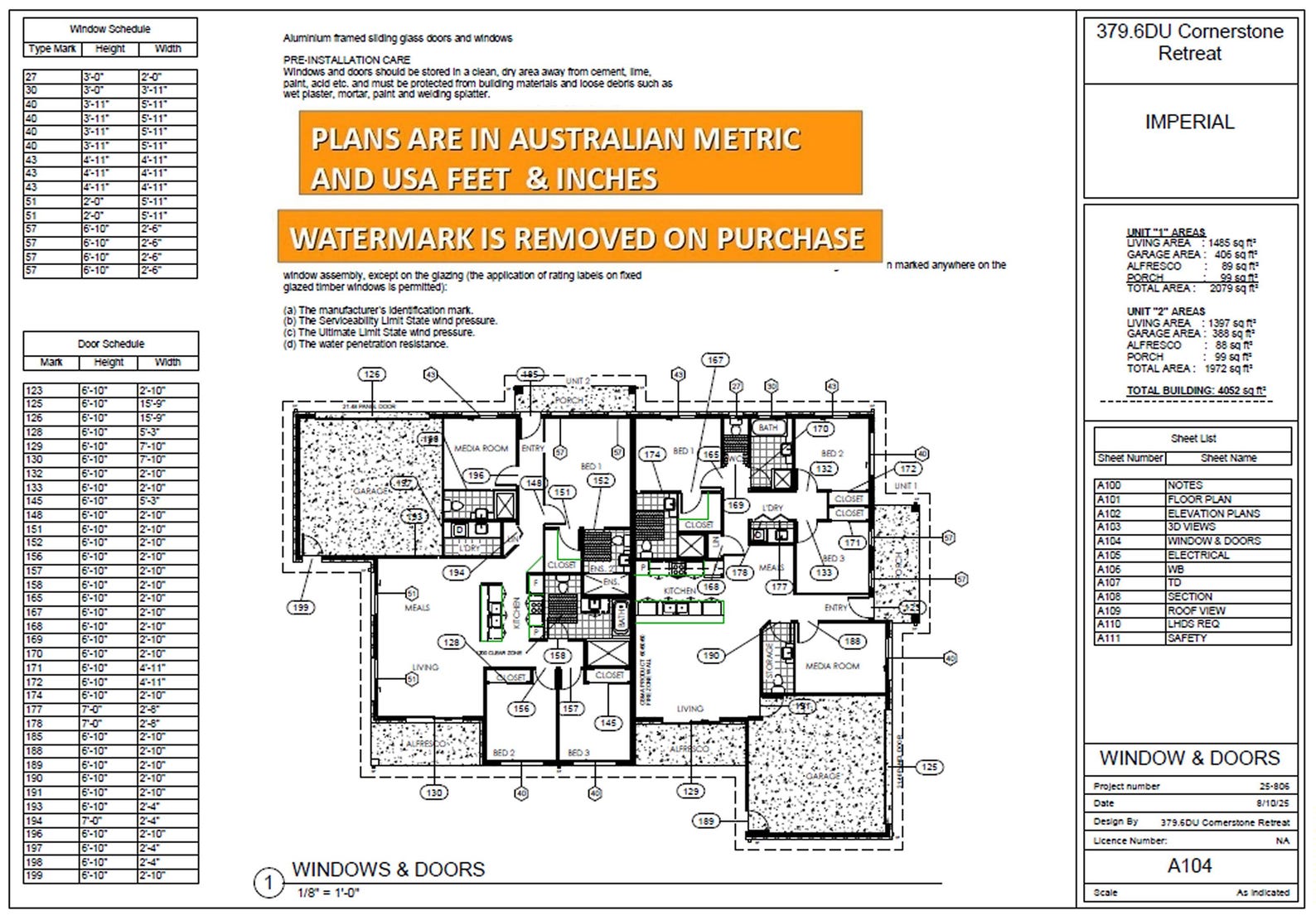 Modern Corner Land Duplex House Plan | 2 Family Home | 8 Bed | 6 Bath ...