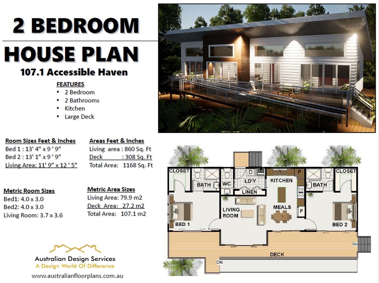 2-bedroom House Plan: Explore Our 80 Sq M (860 Sq. Ft.) 2-bedroom House ...