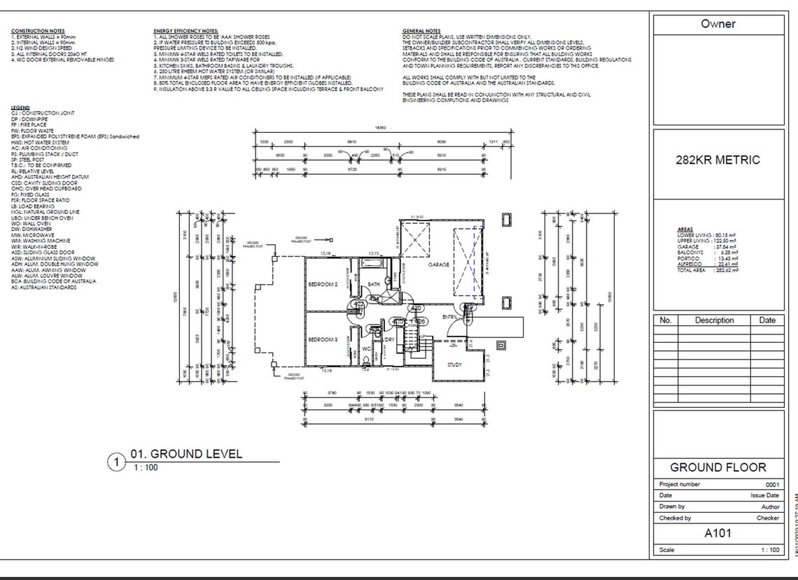 3040 Sq. Feet or 282 M2 | 4 Bedroom or 3 Bed + Study + 2 Living Areas ...