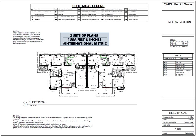 6 Bedrooms Duplex Design | Popular Duplex House Plan - Perfect 2-family ...