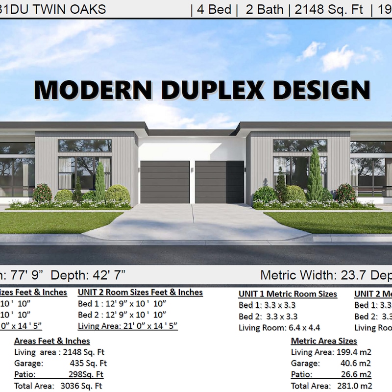 Plans for House 2families - Etsy