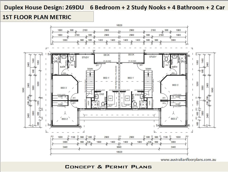 6 Bedrooms Duplex House Plan | 269.8 M2 or 2904 Sq Foot | Best Selling House Plans for Sale ...
