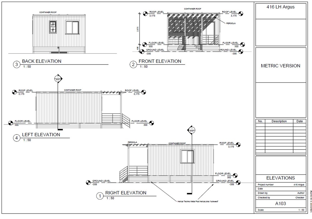 Customizable Shipping Container Home Construction Set of House Plans ...