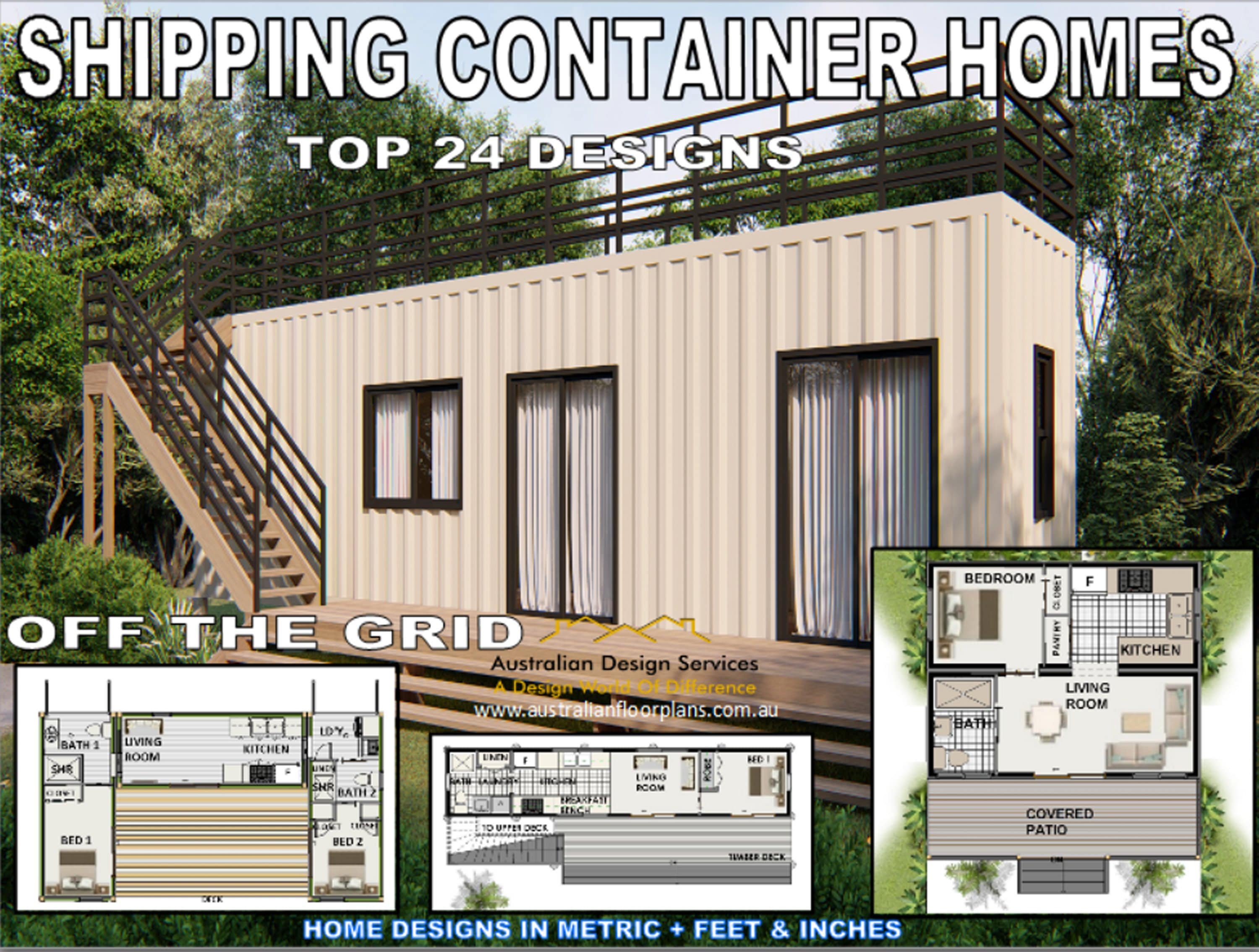 House Plans Book - Shipping Container Designs / Cargo Home Plans / Best ...