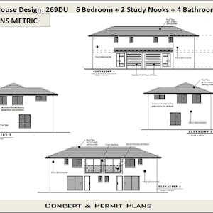 6 Bedrooms Duplex House Plan 269.8 M2 or 2904 Sq Foot Best Selling ...
