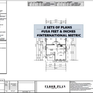 60 M2 | 685 Sq Foot | 2 Bedroom House Plan 59 Hine | Small Home ...