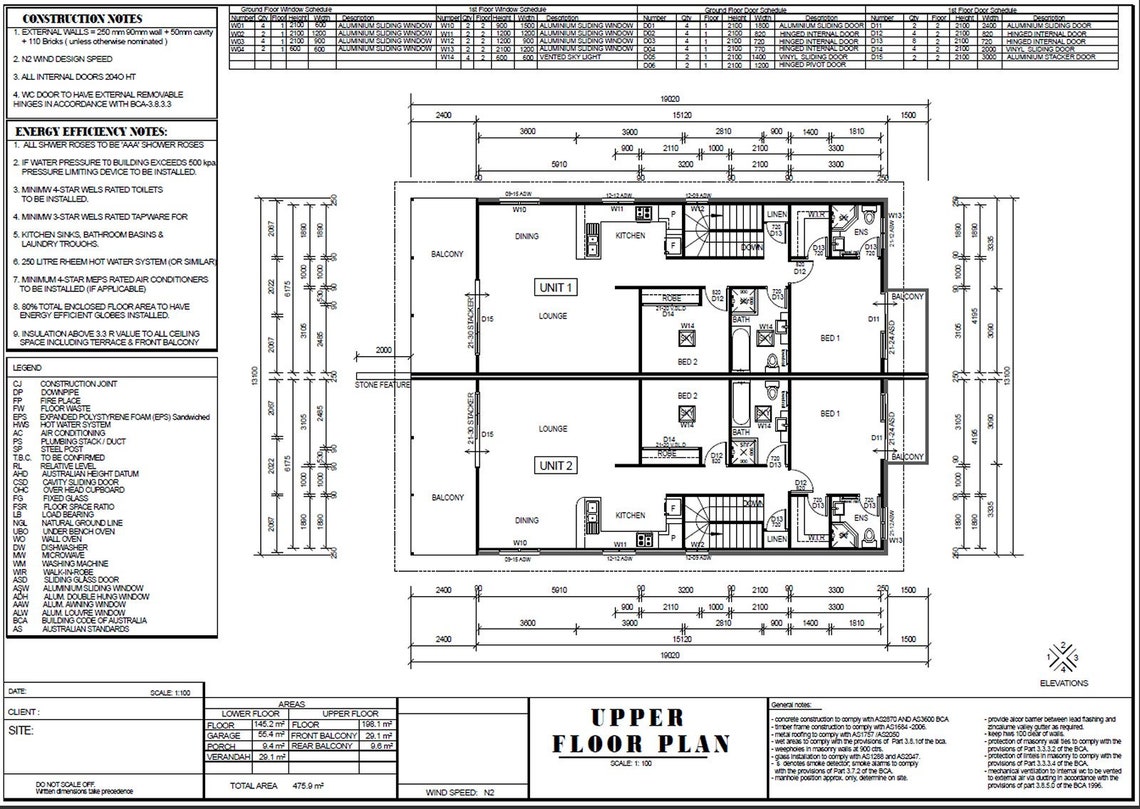 Split Level Duplex-townhouse Design 475 M2 or 5122 Sq Foot - Etsy Australia