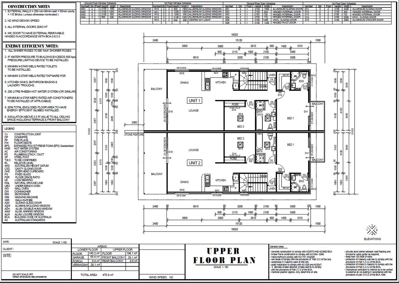Split Level Duplex-townhouse Design 475 M2 or 5122 Sq Foot - Etsy Australia