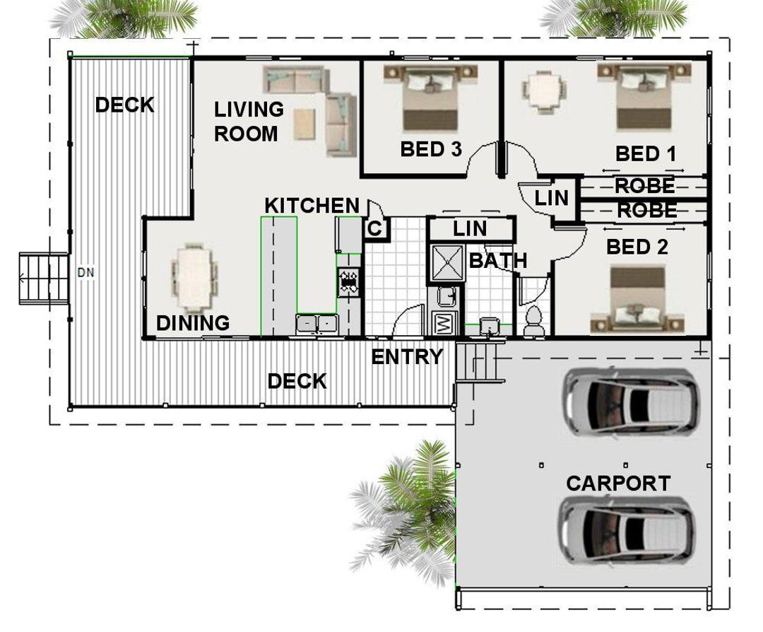 PLAN 178.3: - Architectural Concept House Plans 3-bedroom Home | Your ...