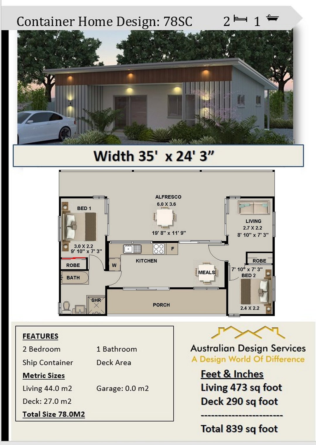 Shipping Container Concept Blueprint Plans for Sale 3 Containers ...