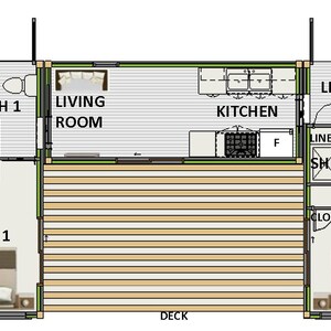 20' X 36' 6 X 12 Meters Modern Container Home Architectural Plans ...