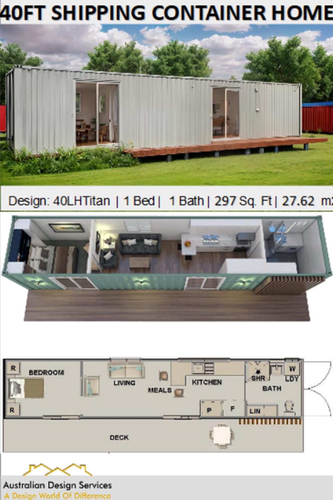 Build Plan#40 Titian: 40-foot Shipping Container Home | House Plans ...
