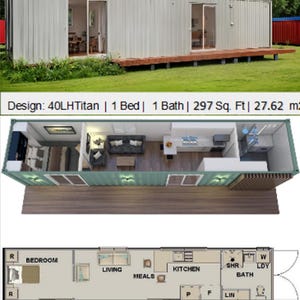 Build Plan#40 Titian: 40-foot Shipping Container Home | House Plans ...