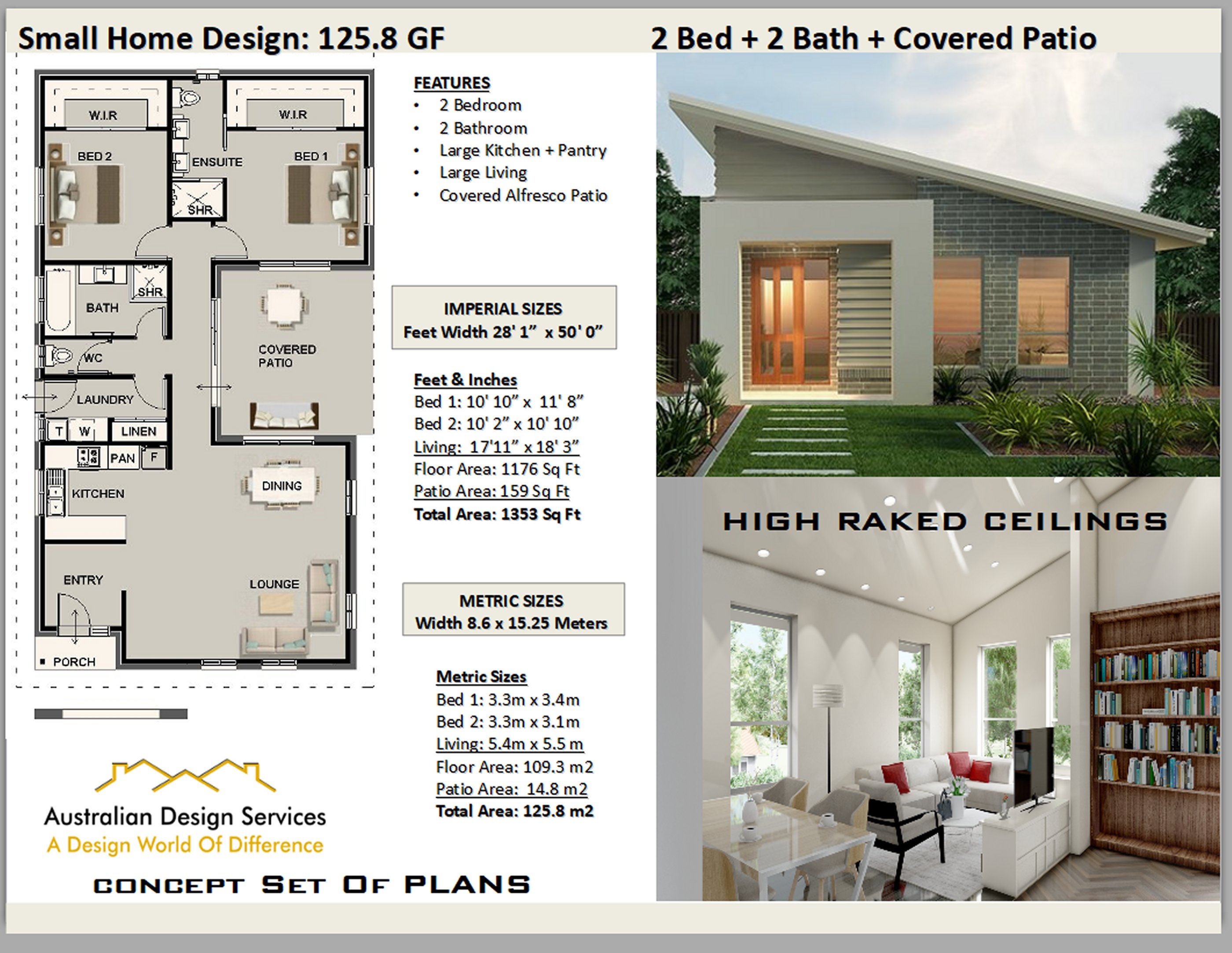 Unique 2 Bedroom 2 Bath House Plans Modern (and Cool) House Designs