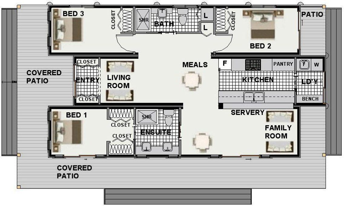 Build Plan#1414 Atlantic: 24' X 49' Shipping Container Architectural ...