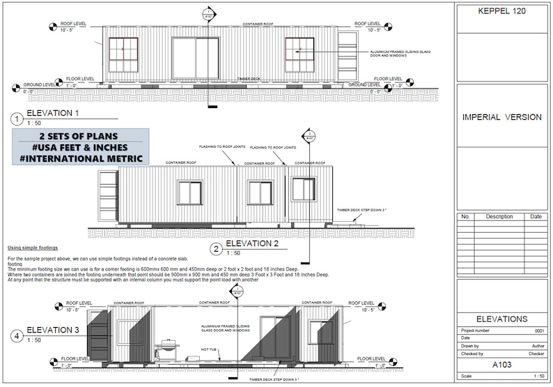 Build Plan#120 Keppel: 40 X 40 Innovative Shipping Container House ...