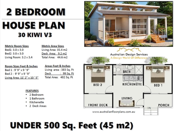 Modern Tiny House Plans Under 500 Sq Ft