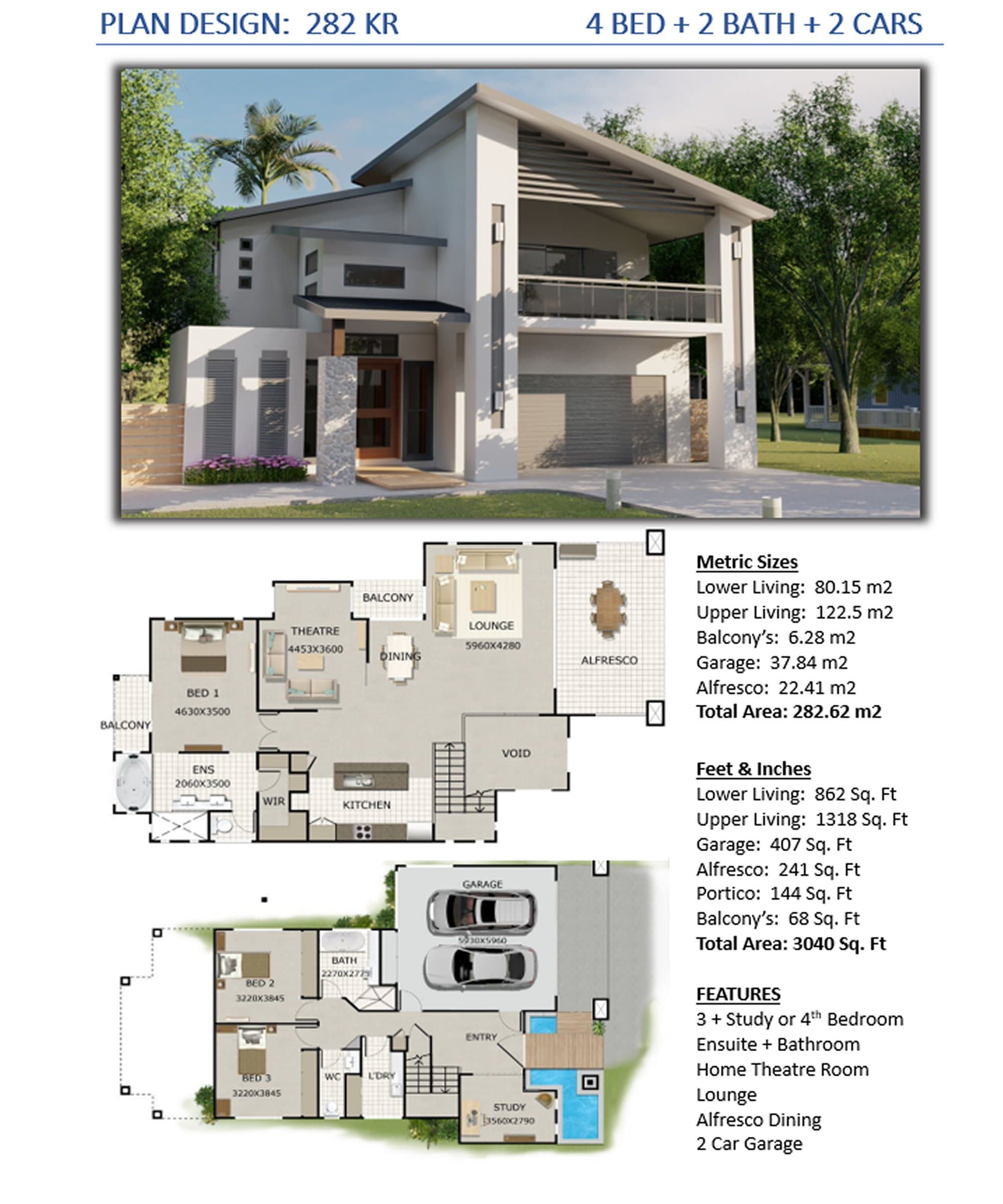 SPECTACULAR 2 Level House Plans Homes, Double Storey House Plans,modern ...