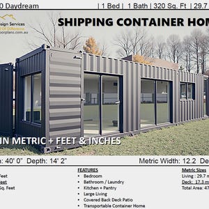 Build Plan#40 Daydream: 40 Foot Shipping Container Home | Concept House ...