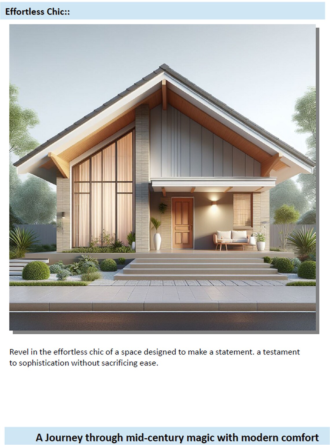 Architectural Mid-century Magic, Home Facades A Journey Through Mid ...