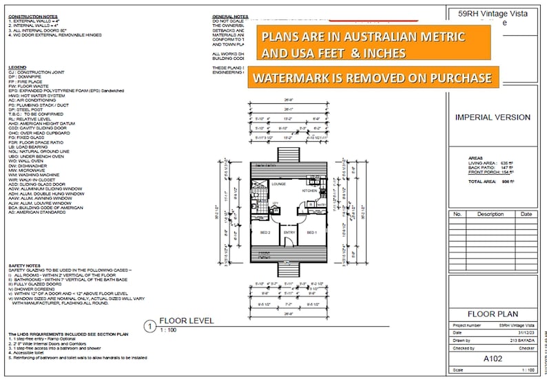 Accessory Dwelling Unit GRANNY FLAT 635 Square Feet 59 M2 Texas Cottage ...
