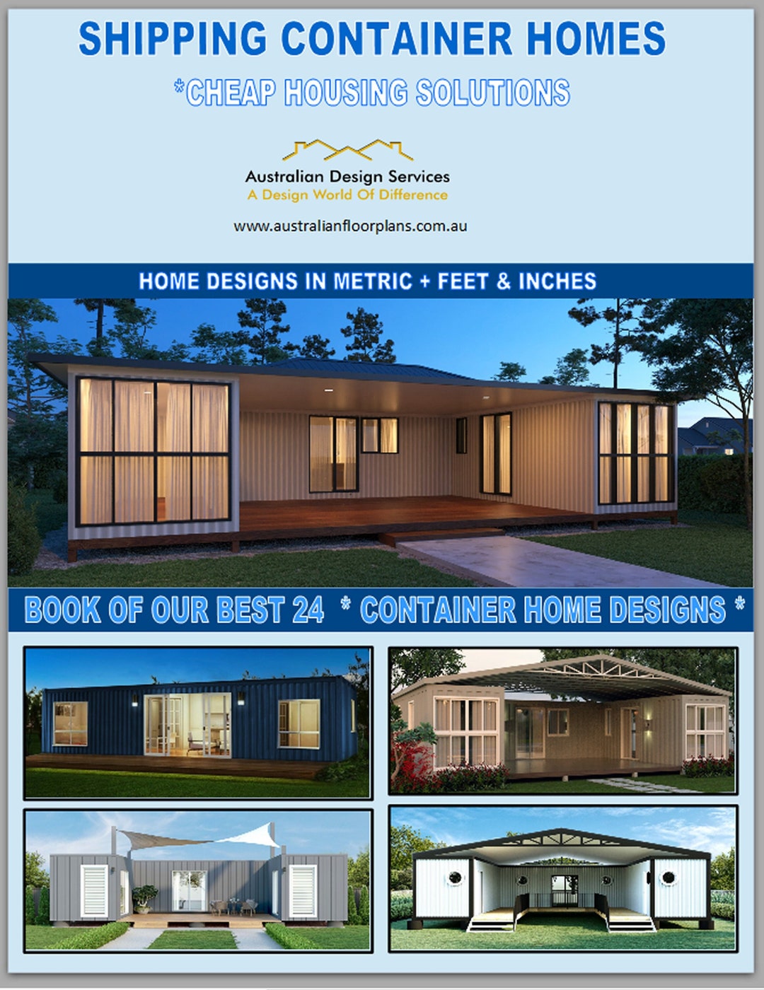 Shipping Container Home Designs - House Plans Book - Shipping Container ...