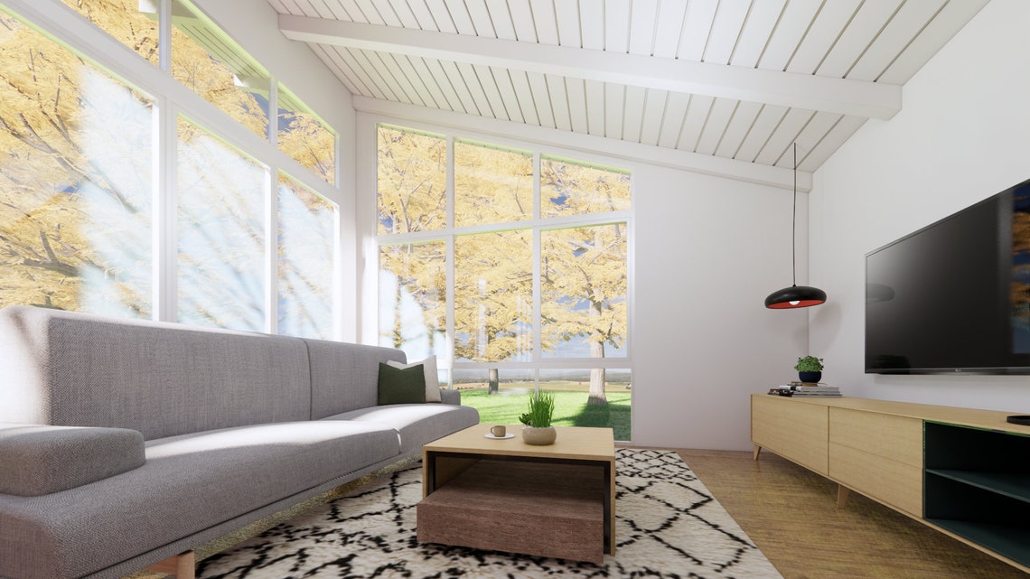 22' X 48' (15 X 7 Meters) Lean to Cottage Architectural Plans - Custom ...