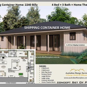 Shipping Container Home House Plans/ House Plans Cargo Container Home ...