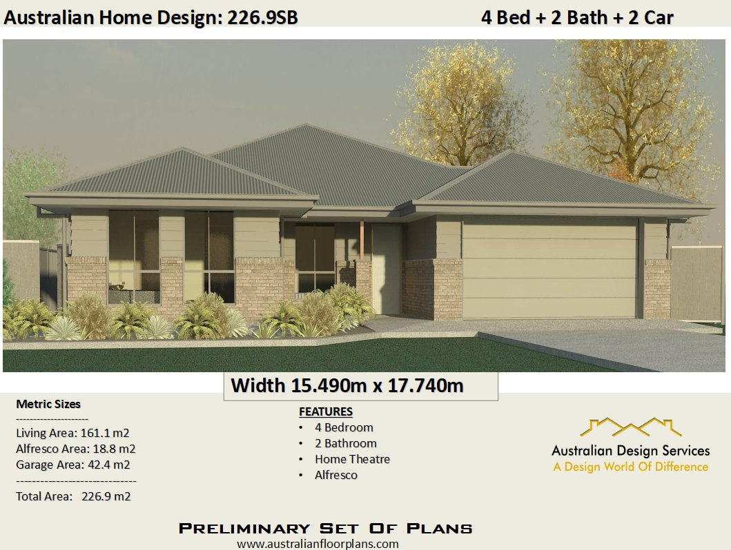 226.9m2 Modern 4 Bedroom Concept Architectural Exquisite Modern Home ...