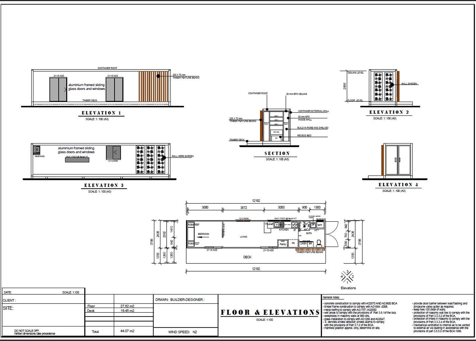 Build Plan#40 Titian: 40-foot Shipping Container Home | House Plans ...