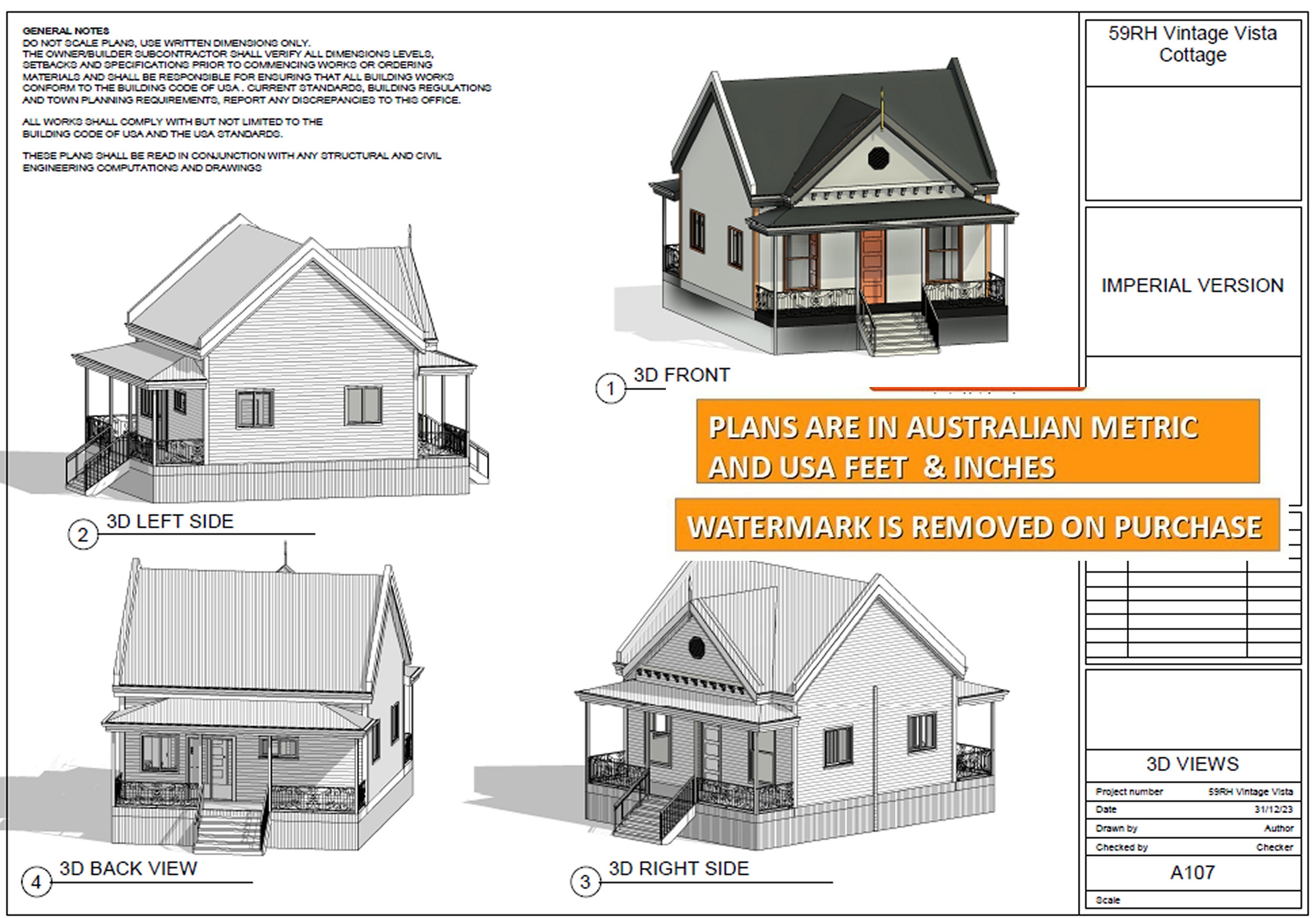 Accessory Dwelling Unit GRANNY FLAT 635 Square Feet 59 M2 Texas Cottage ...