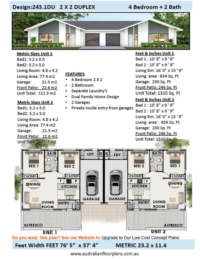 Duplex Home Designs Architectural Home Designs Printable Illustrated ...