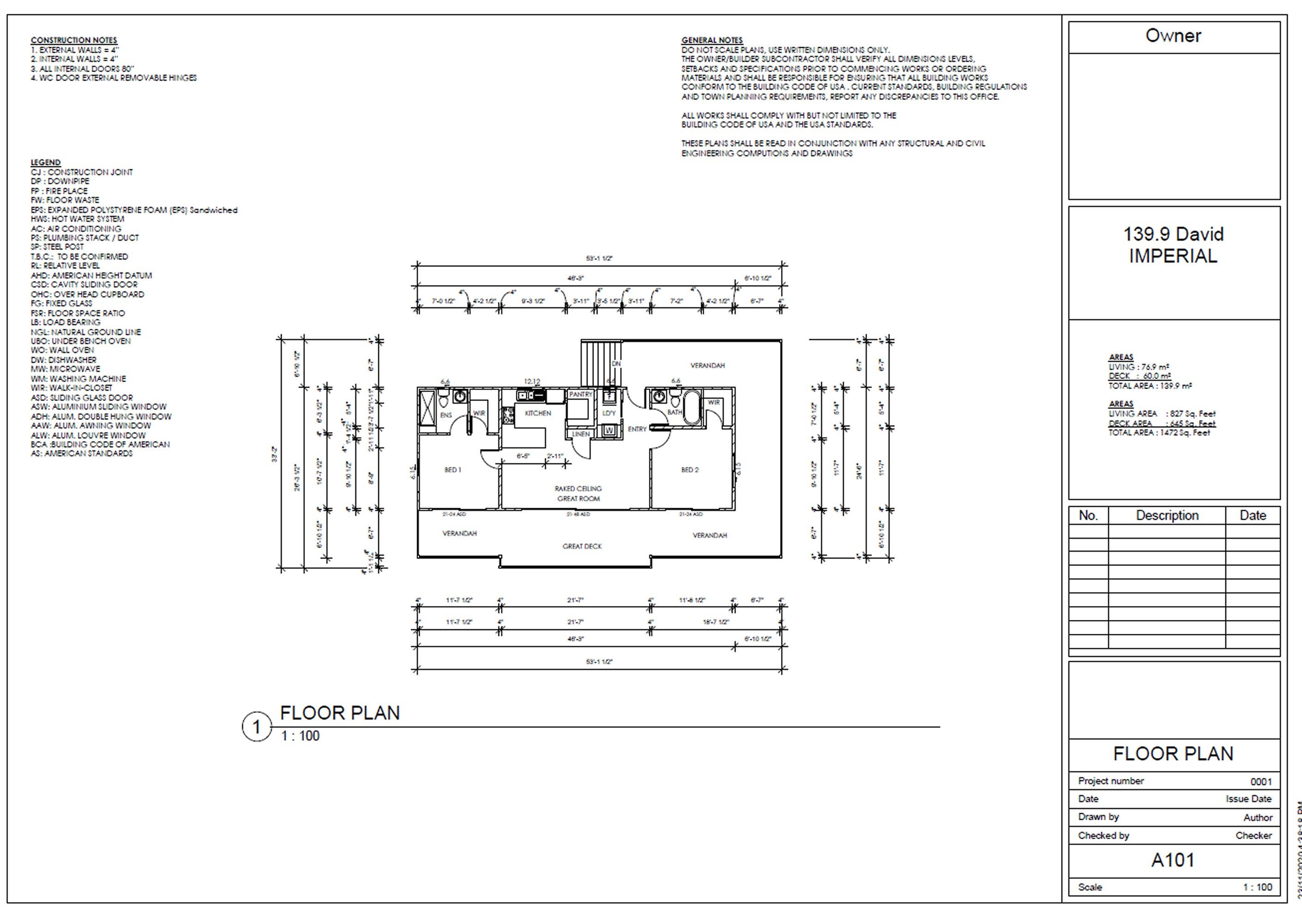 House Plans for Sale Home on Stumps 2 Bedroom 2 | Etsy Australia