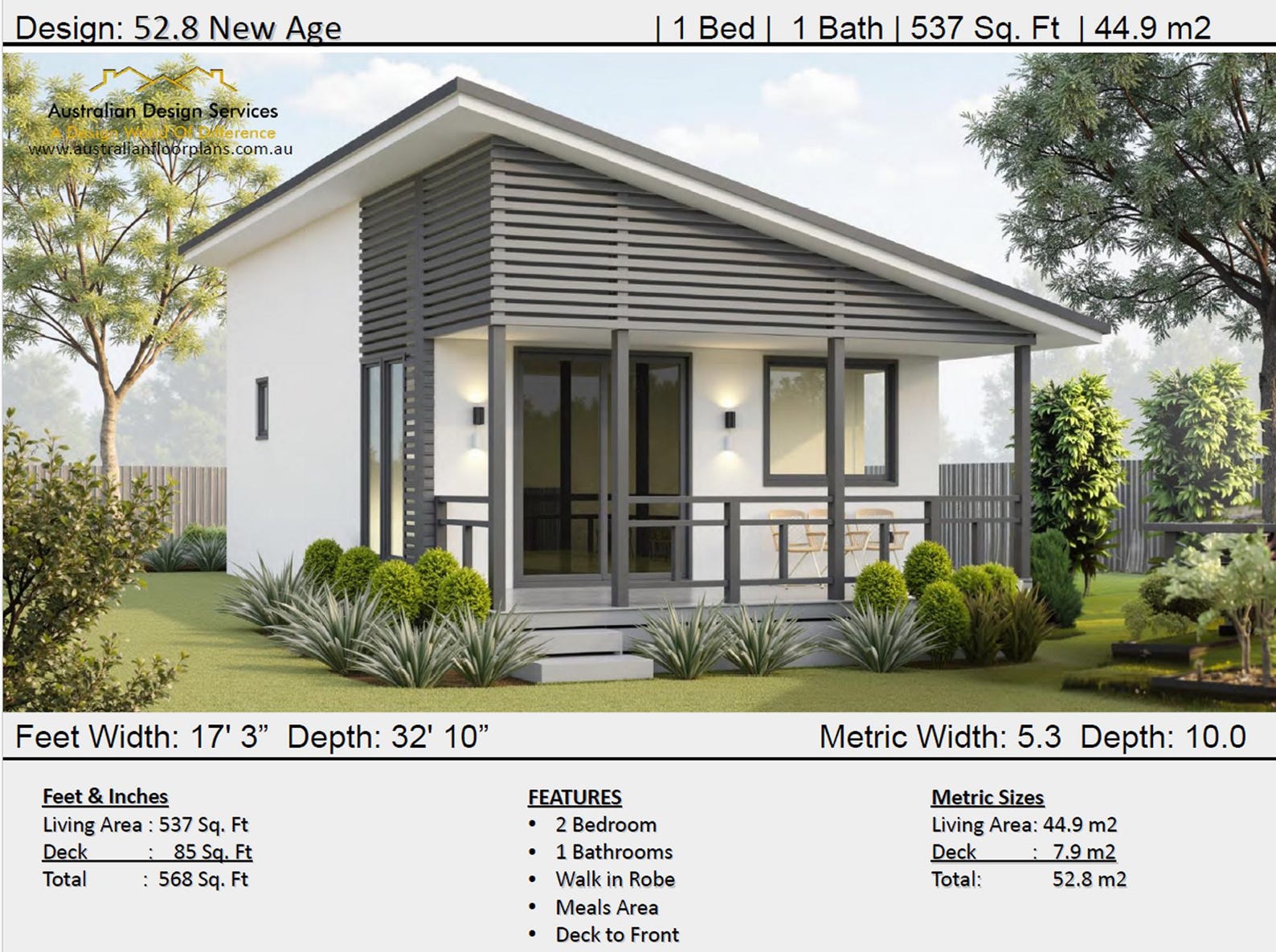 Small House Plan 52 New Age: the Perfect 1 Bedroom Home Design/ Small ...