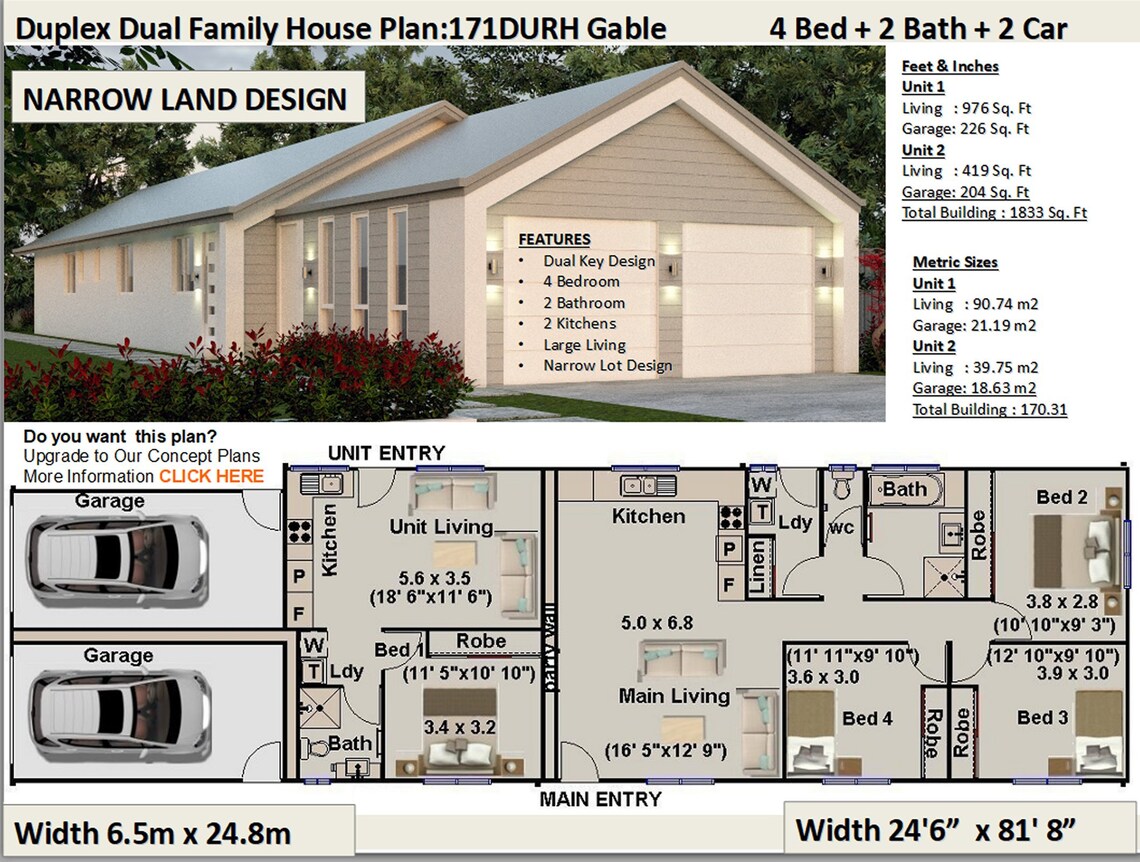 Buy Floor Plans Online Here Duplex House Plans Distinctive Home Designs ...