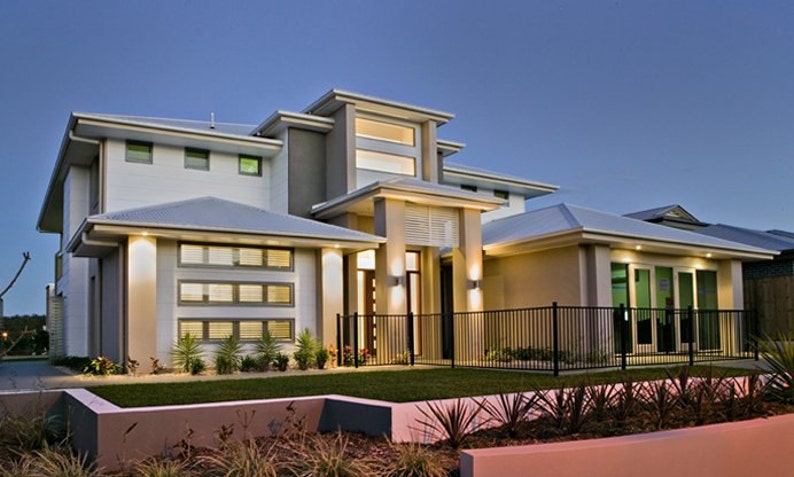 Two Storey House Plans Distinctive Homes double storey house | Etsy