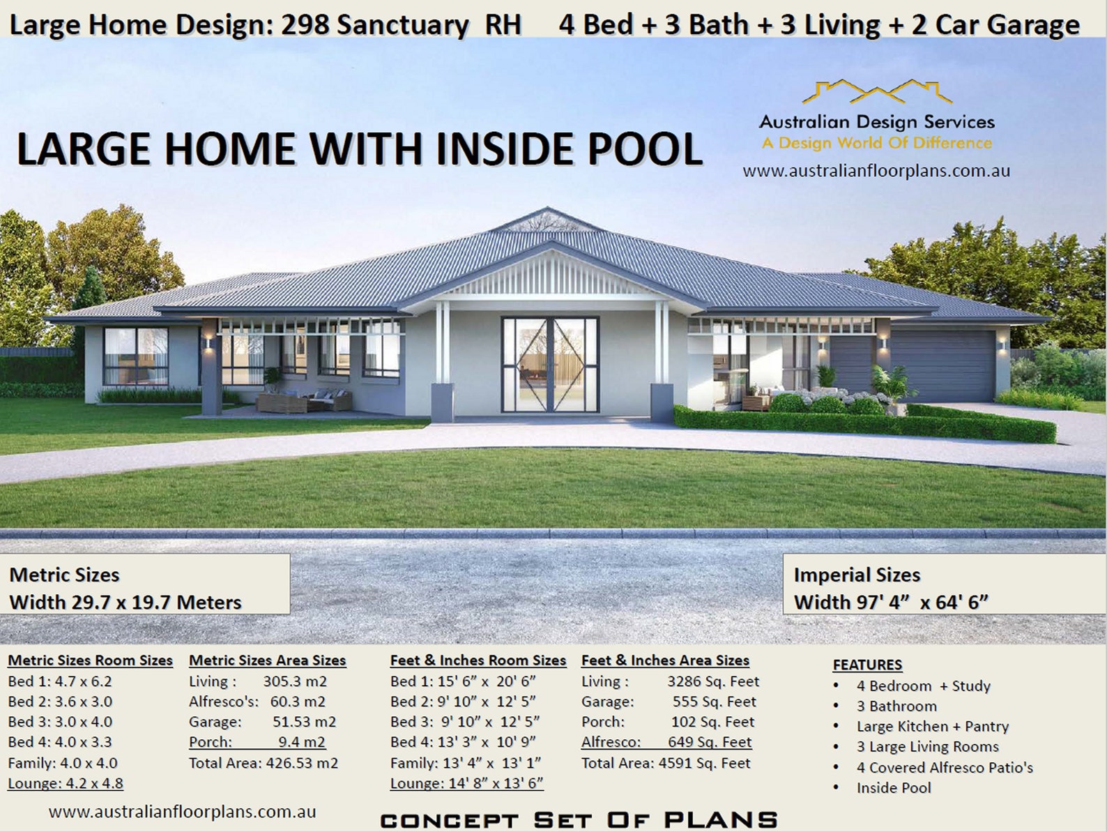 Large House Plans | 4 Bedroom House Plans | Home Plans | 4 Bedroom ...