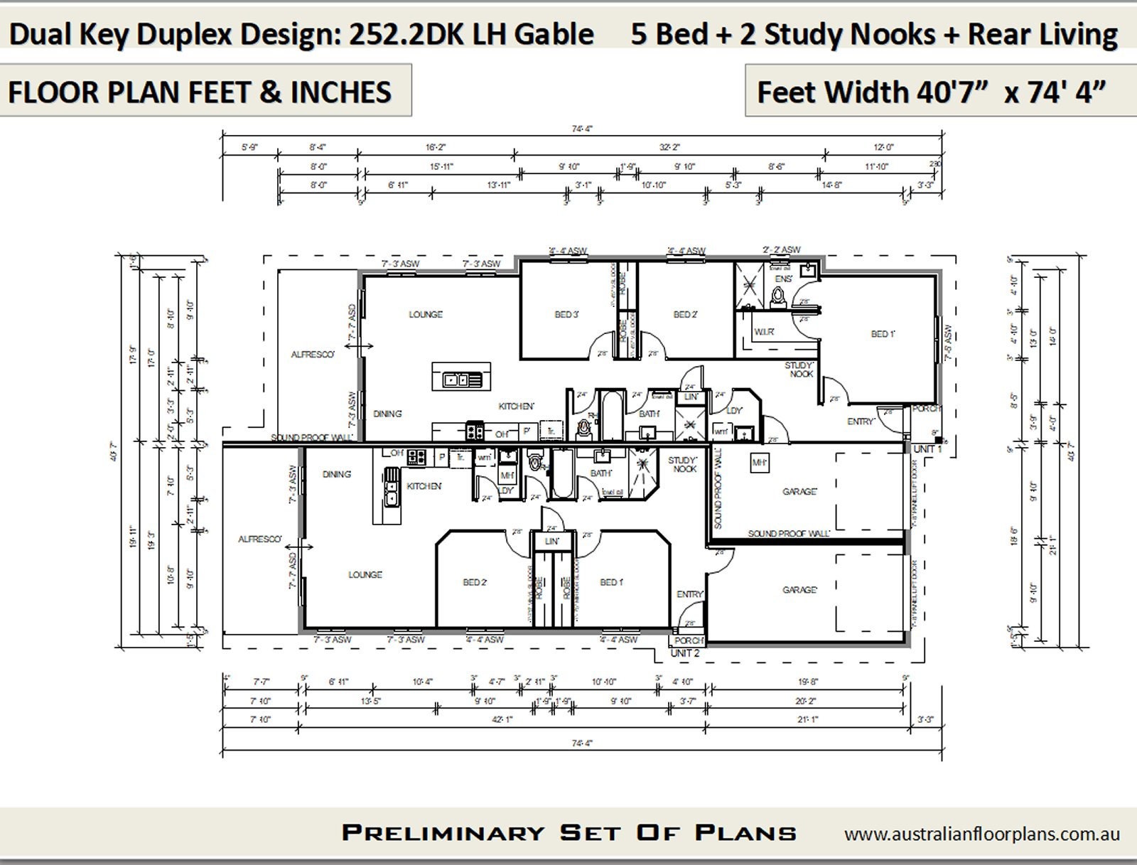 Duplex Design 5 Bedrooms 2 Study Areas Dual Key Duplex Design Duplex ...