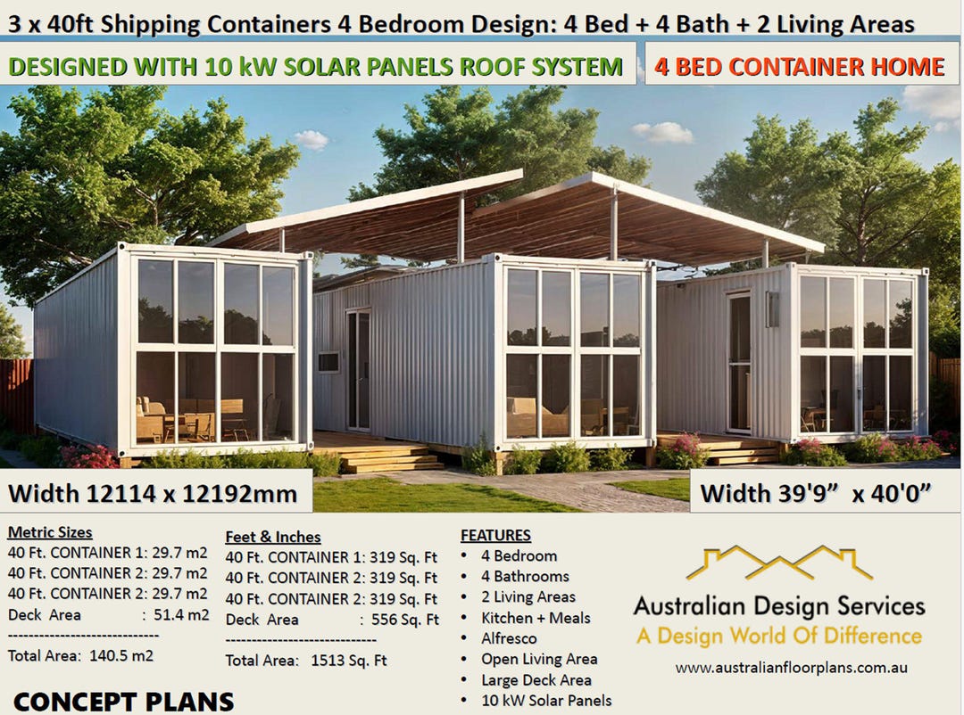 Build Plan#40 Titian 89.1: Cargo Container House Plans | House Plans ...