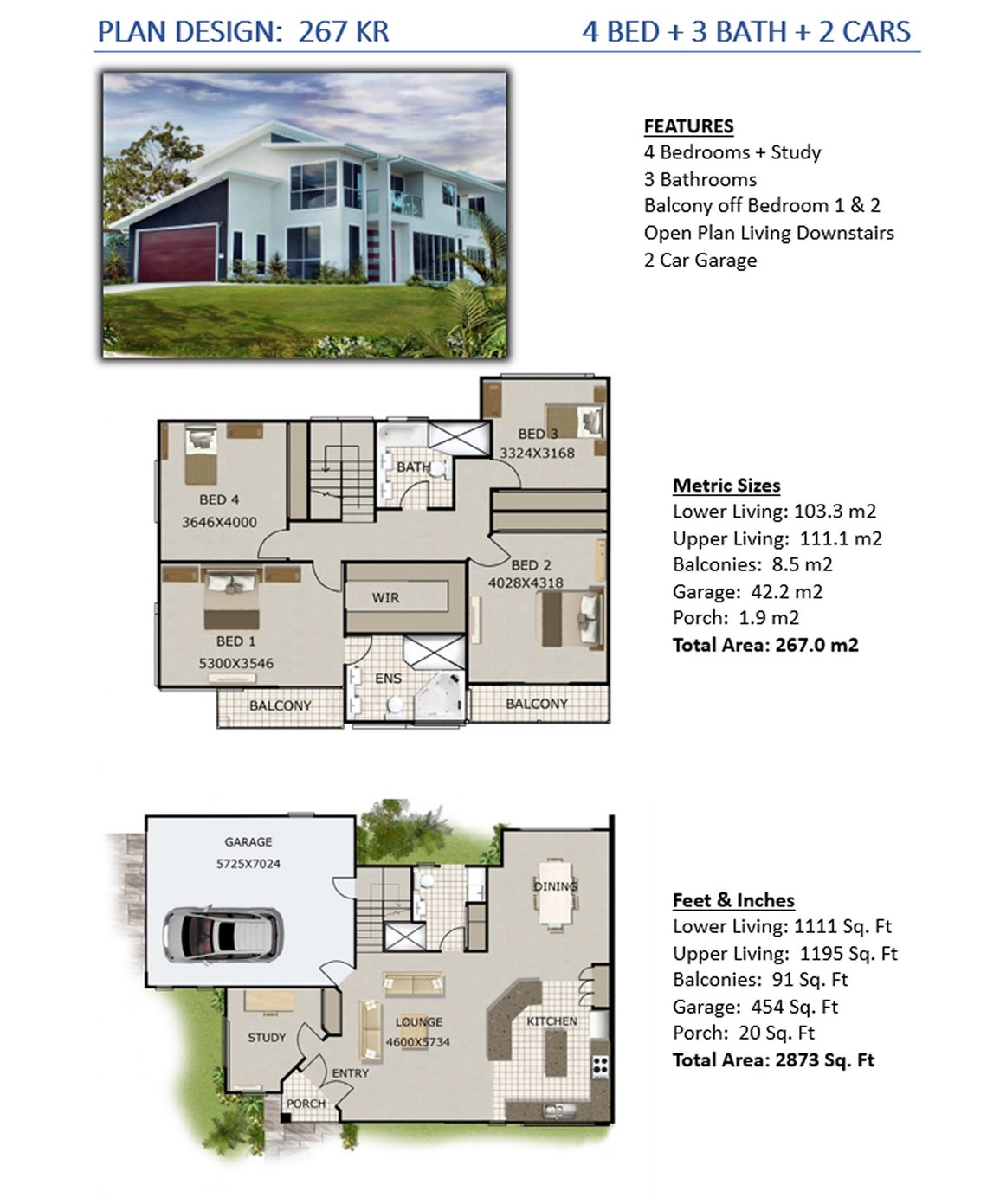 SPECTACULAR 2 Level House Plans Homes Double Storey House - Etsy