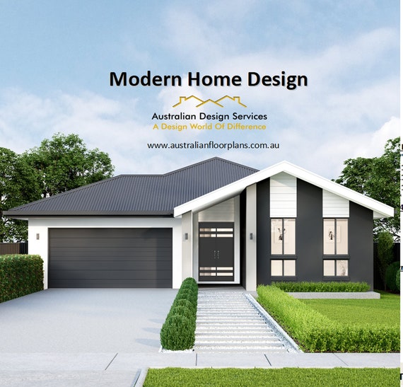 4 bedroom MODERN HOUSE PLANS 186 m2 / 2002 Sq. Feet 4 | Etsy