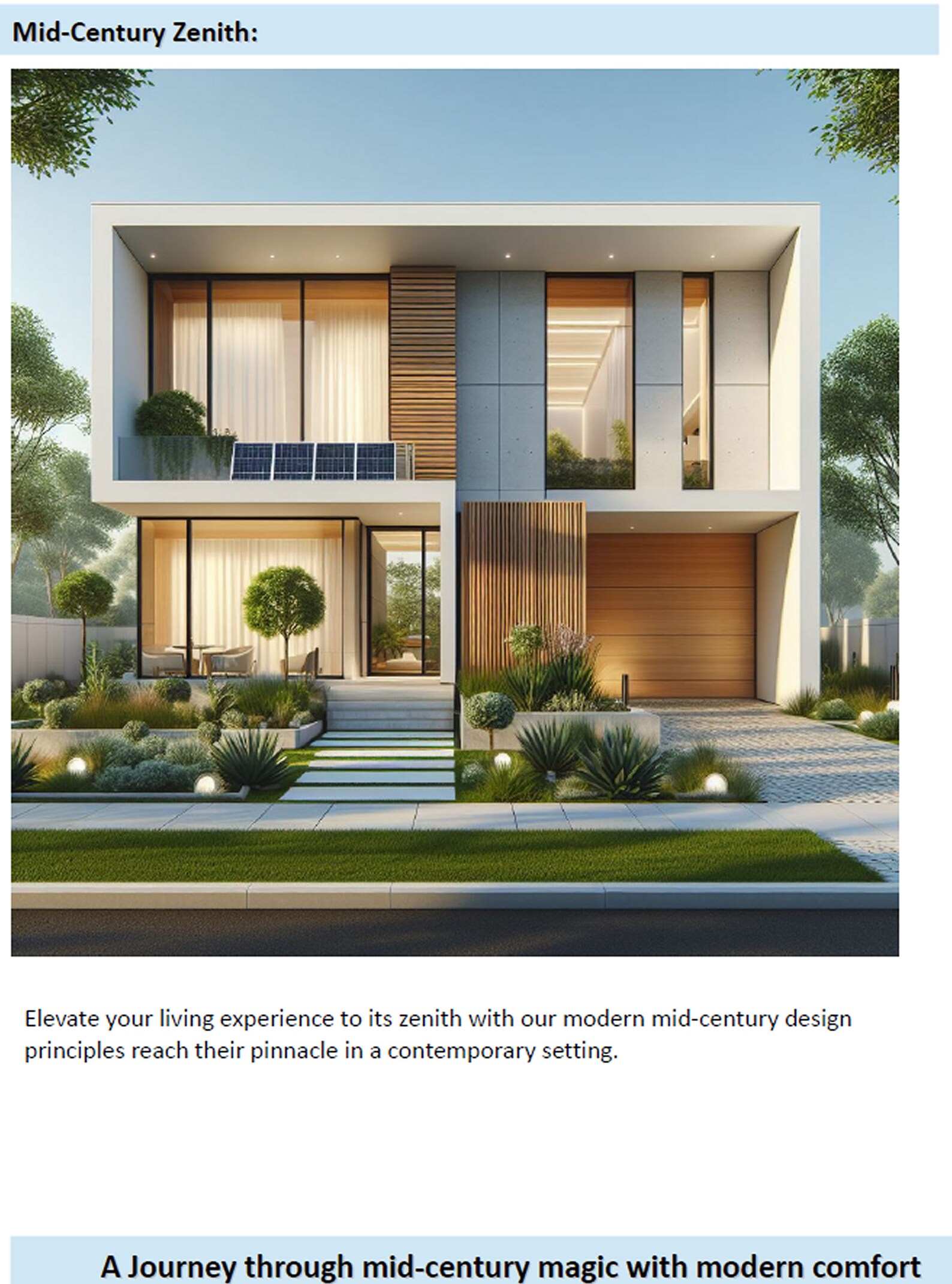 Architectural Mid-century Magic, Home Facades A Journey Through Mid ...