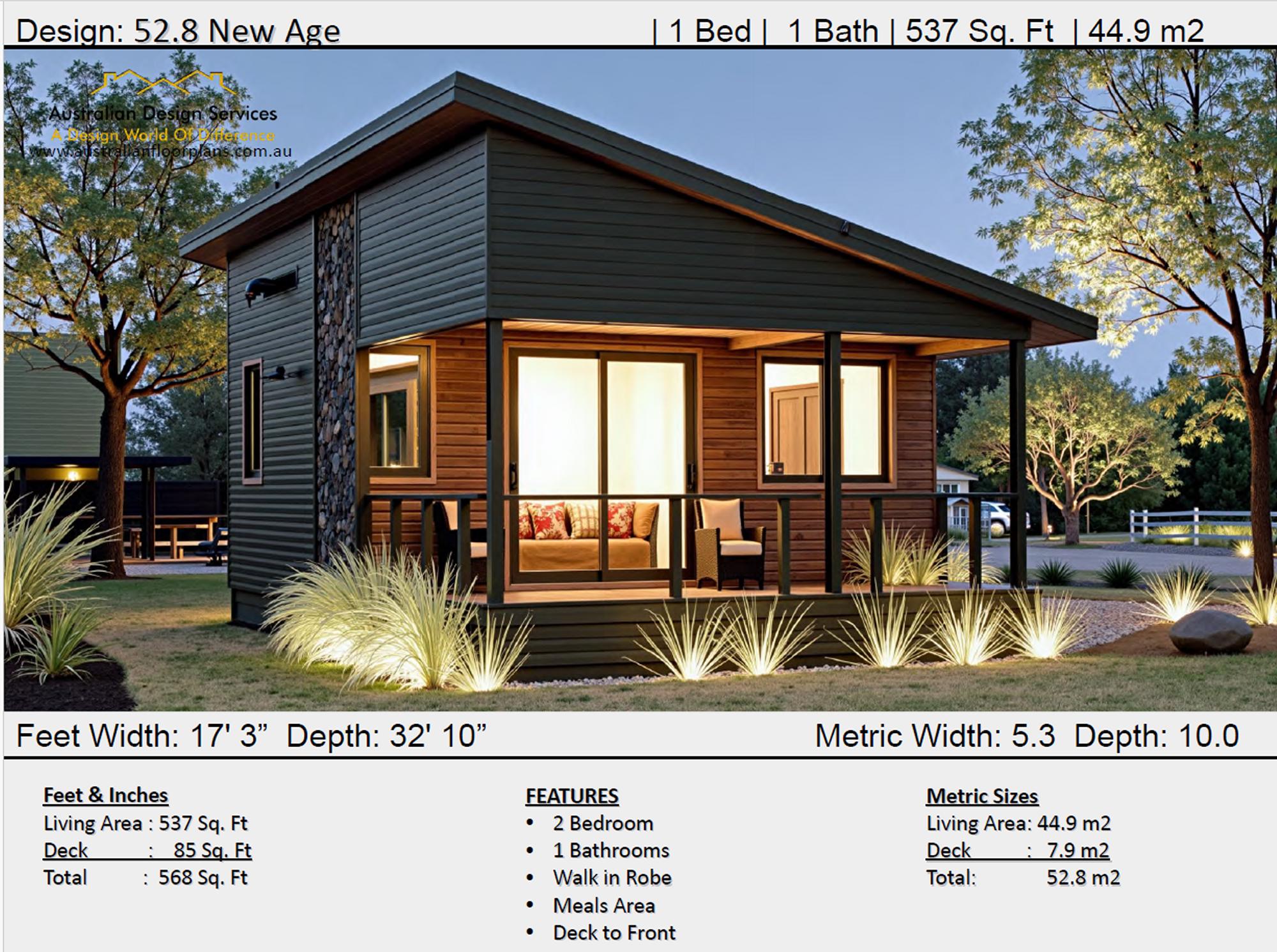 Small House Plan 52 New Age: the Perfect 1 Bedroom Home Design/ Small ...
