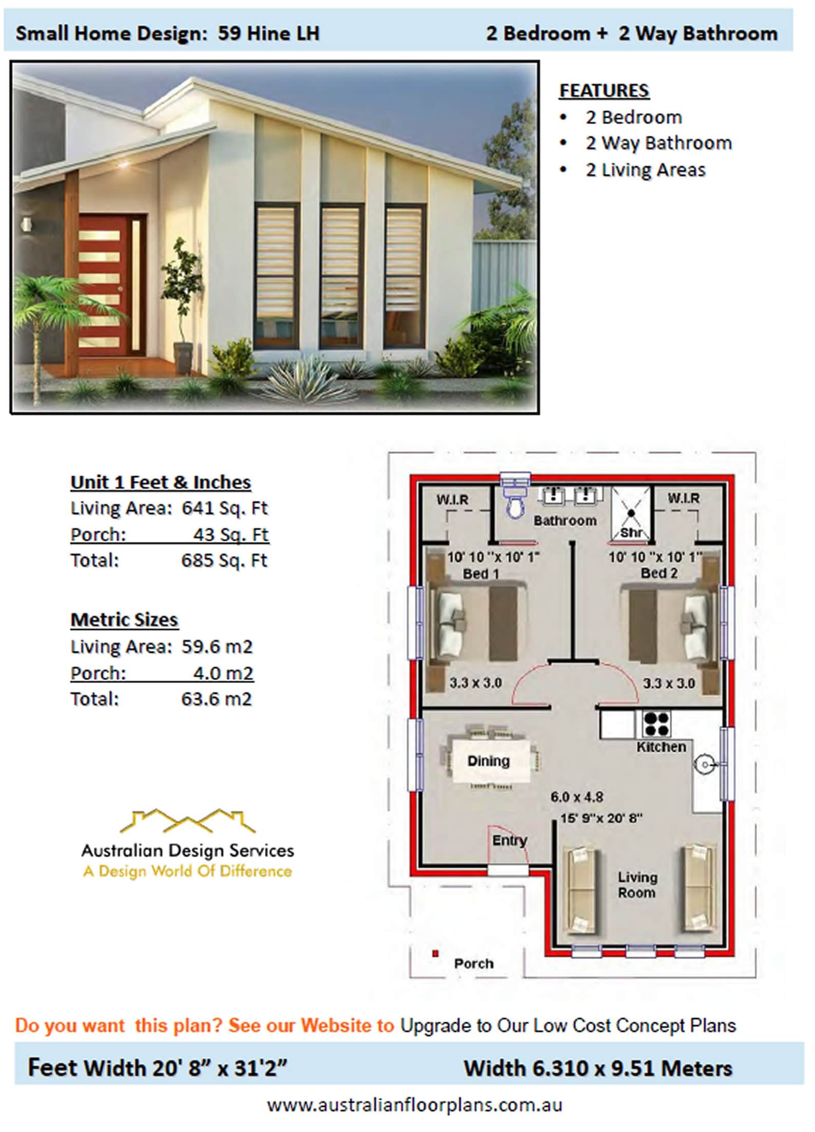 House Design Book Simple 2 Bedroom Home Designs Australian - Etsy