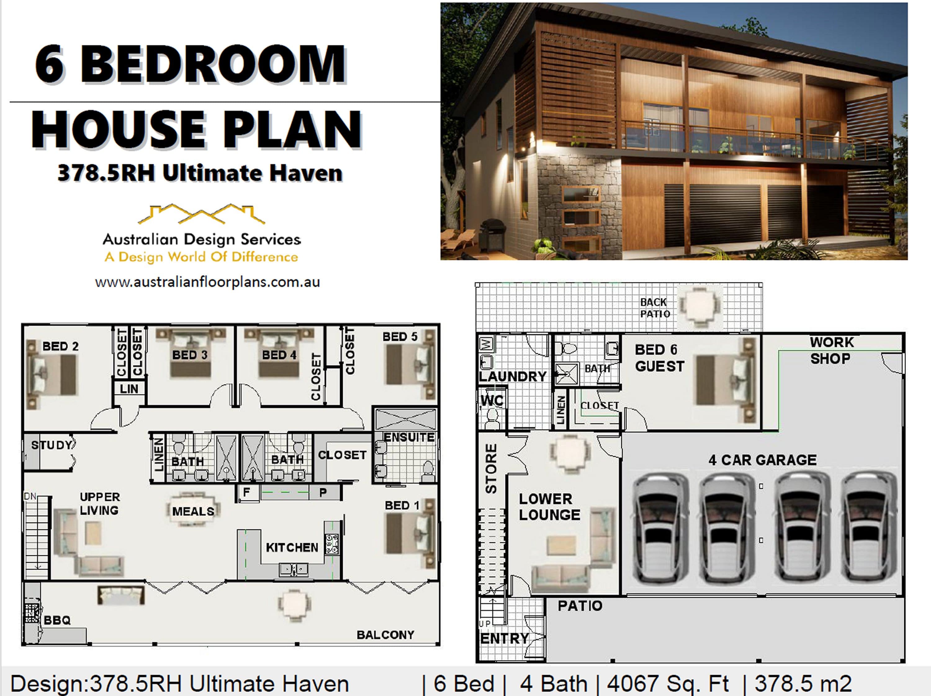 Discover Your Dream Home: Exceptional 6-bedroom House Plan With Study ...