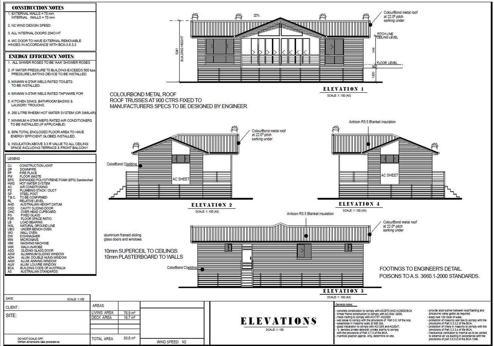 Steep Slope House Design Plans- for Sale - 93.6 M or 1000 Sq Foot ...