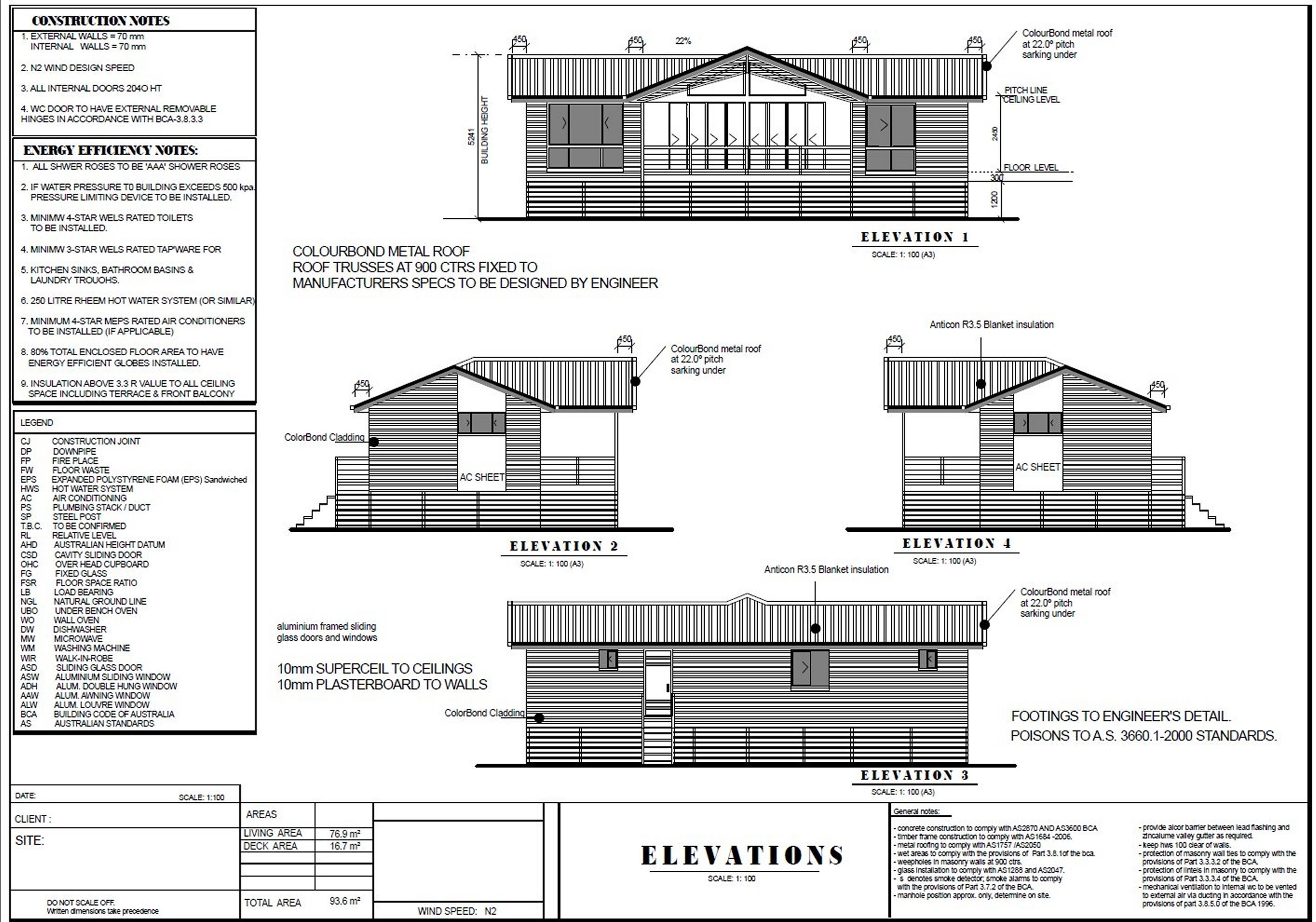 Steep Slope House Design Plans- for Sale - 93.6 M or 1000 Sq Foot ...