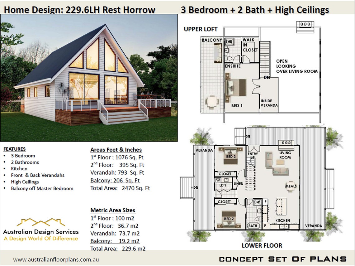 COUNTRY CABIN RETREAT - Architectural Concept House Plans | Cabin W ...