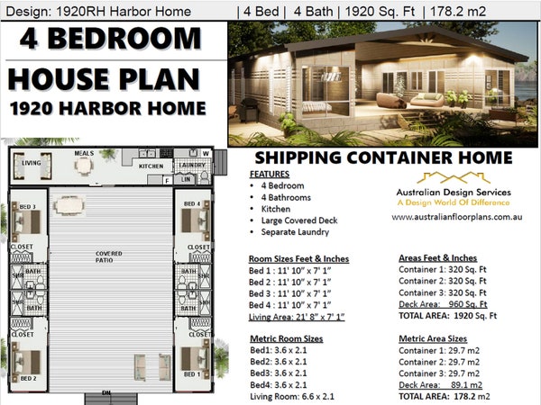 Shipping Container Home House Plans/ House Plans Cargo Container Home ...